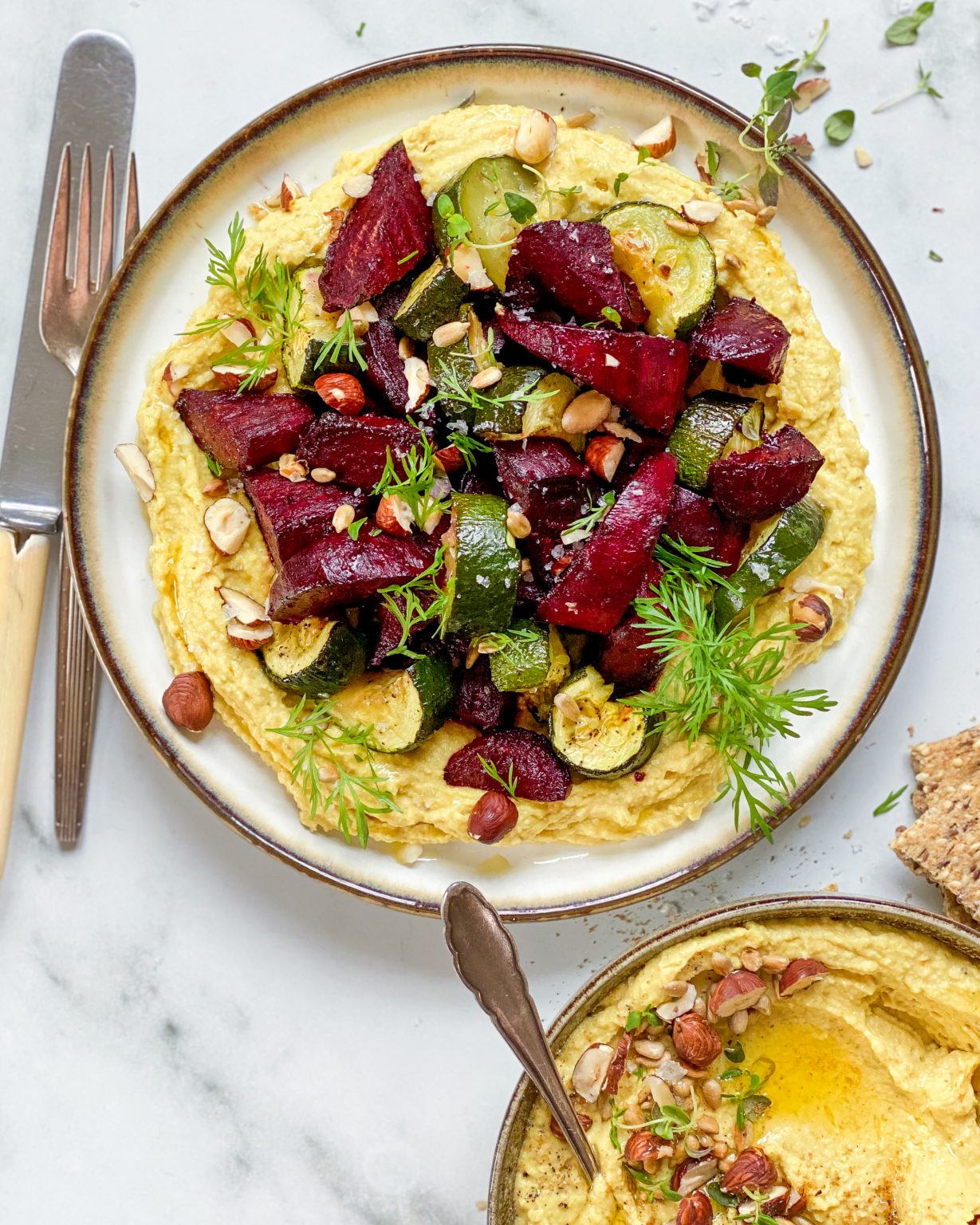 2 X Vegetar sandwich - Sandwich opskrift med pesto og grønt