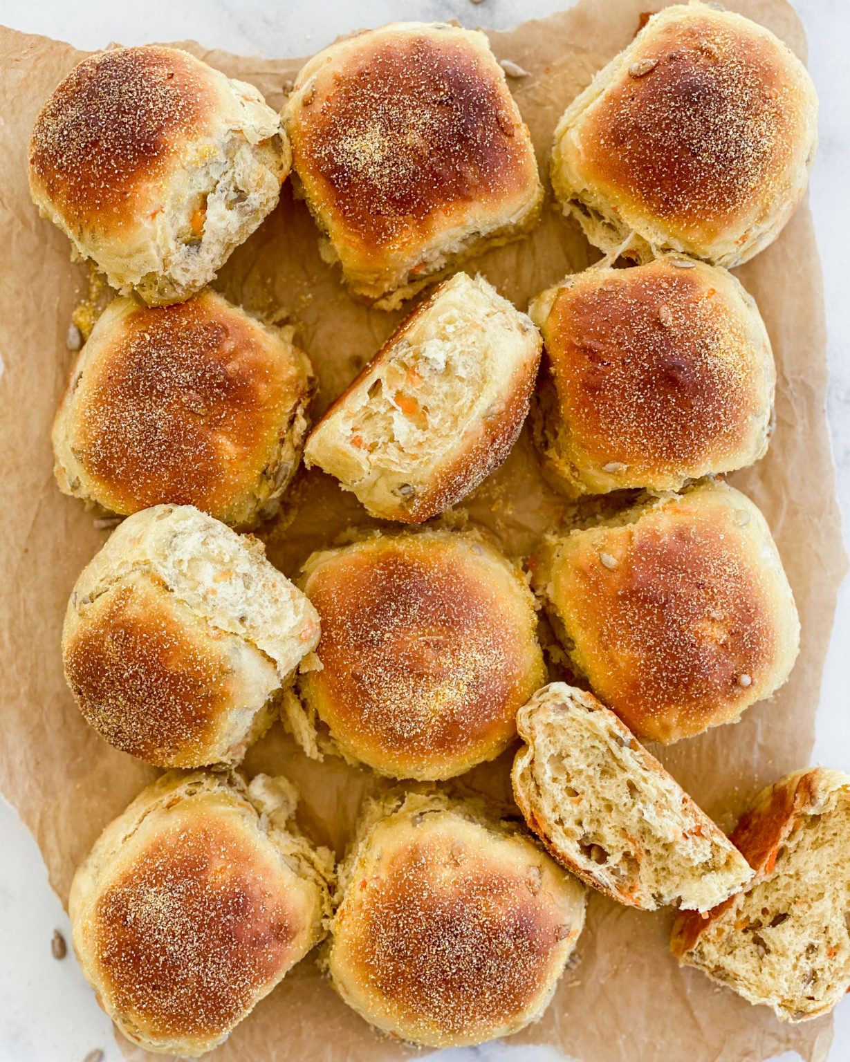 Veganske gulerodsboller - Opskrift på veganske gulerodsbrud