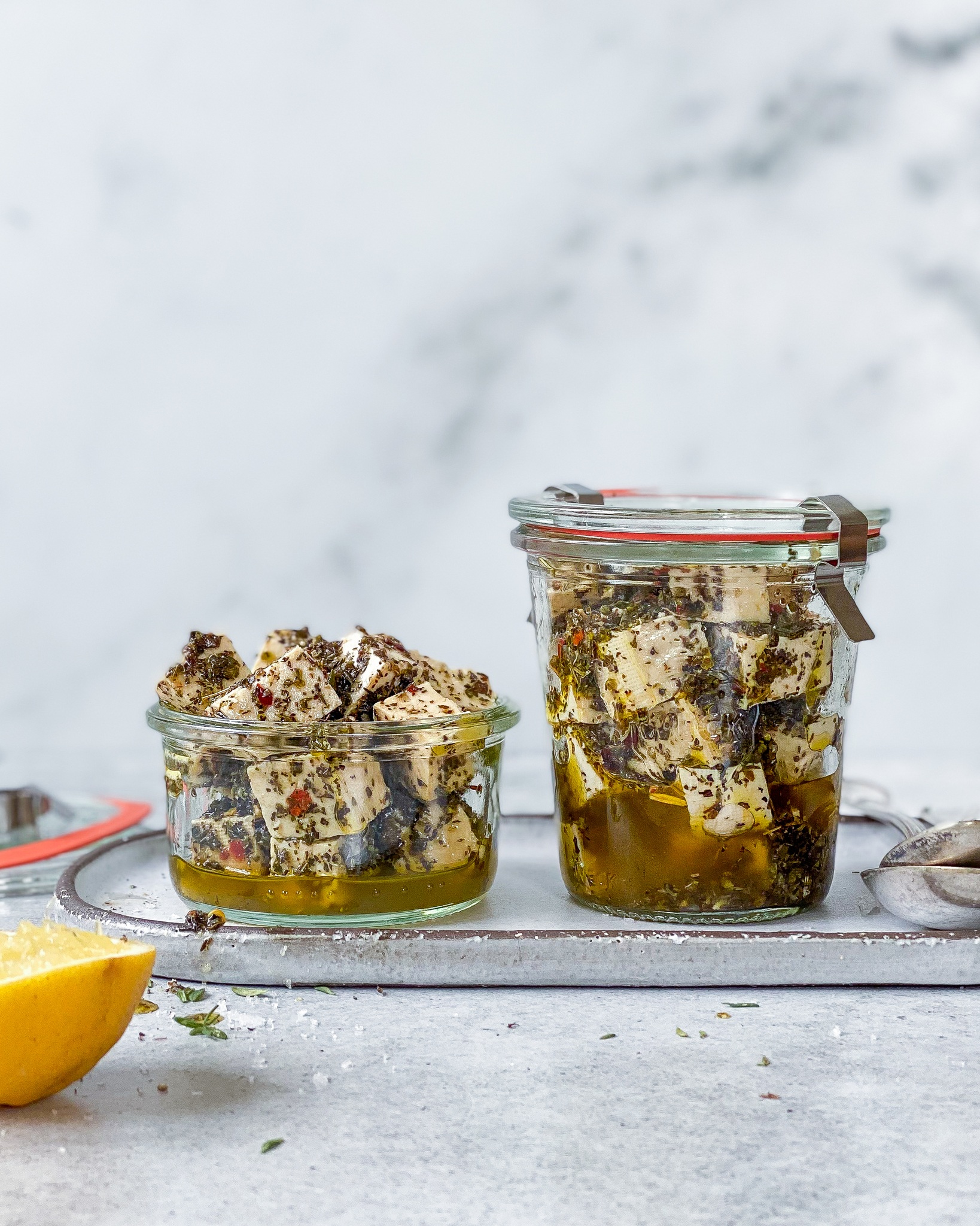 Vegansk Feta - Lækker vegansk fetaost med tofu og krydderier