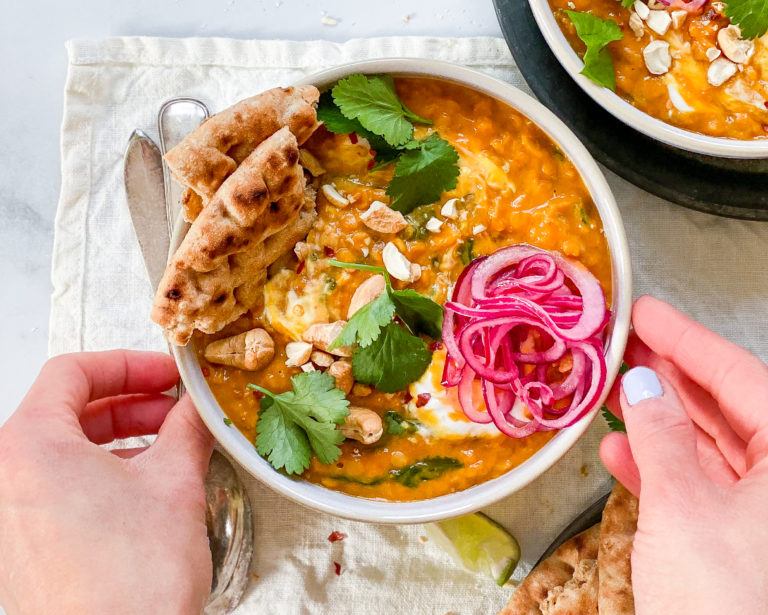 Dahl med kokosmælk og græskar - Opskrift på den lækreste daal