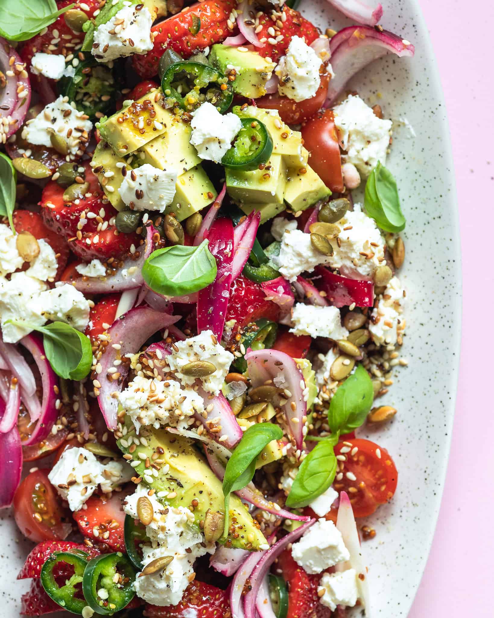 Avocado salat med feta - Opskrift på nem salat med avocado