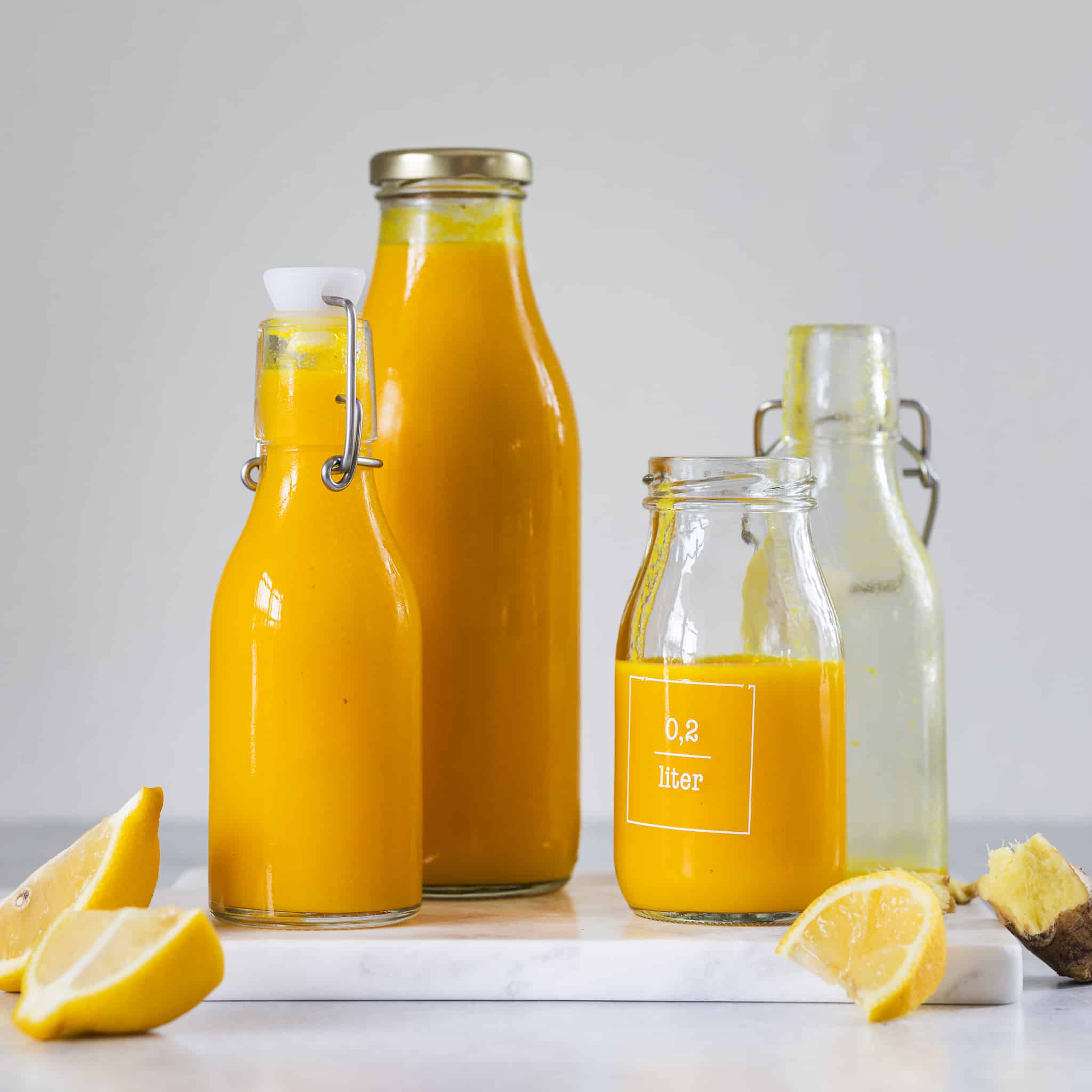 Ingefærshot med citron - Nem opskrift på ingefærshots