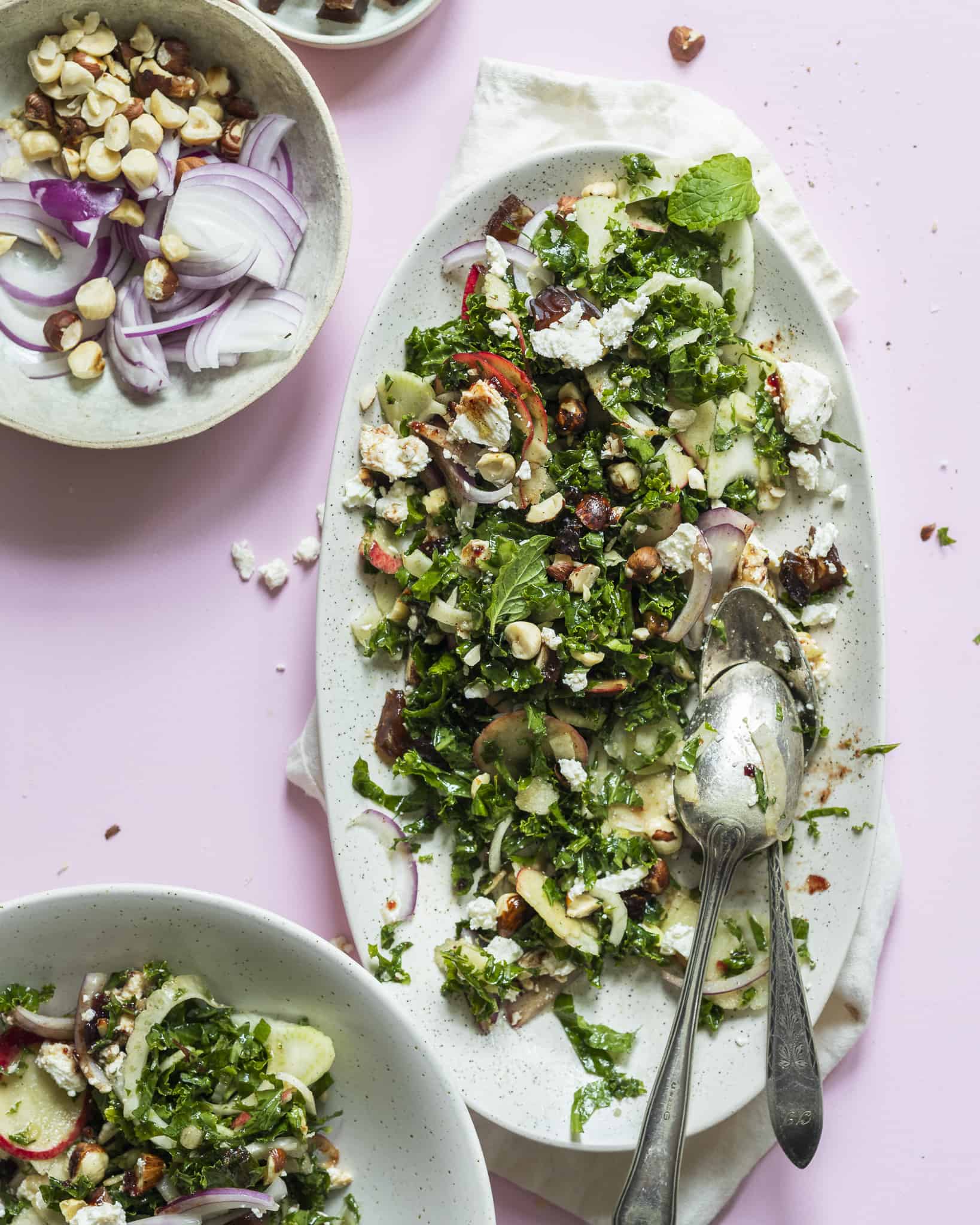 Julesalat med grønkål og vaniljedressing - Nem salat til jul